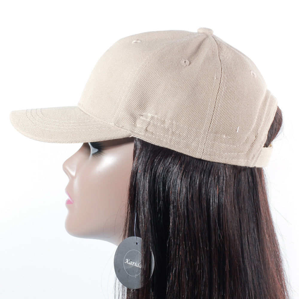 Straight peaked cap custom wig natural color virgin hair all pattern f ...